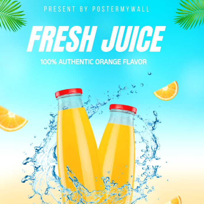 Joyful Summer Juice Instagram Post Template | PosterMyWall