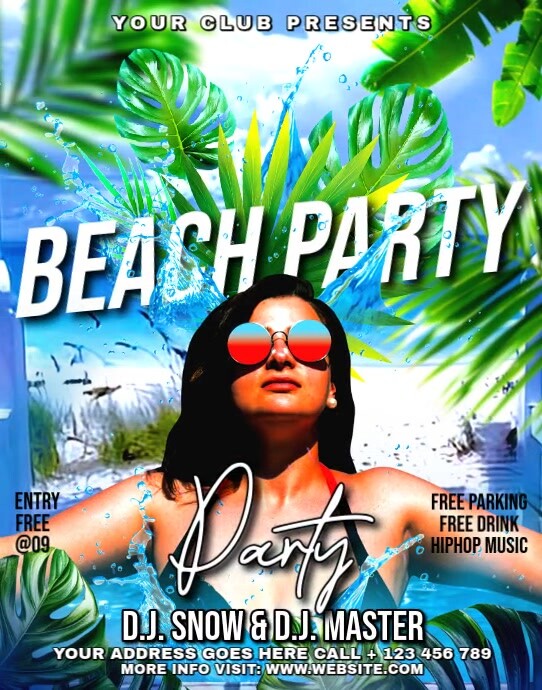 Plantilla de Joyful Summer Night Poster/wallboard | PosterMyWall