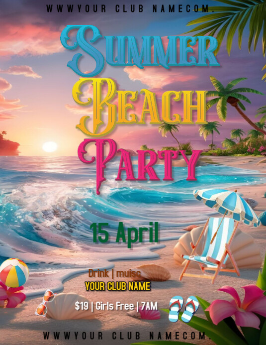 Copy of Joyful Summer School Poster, Summer School Flyer Template Free ...