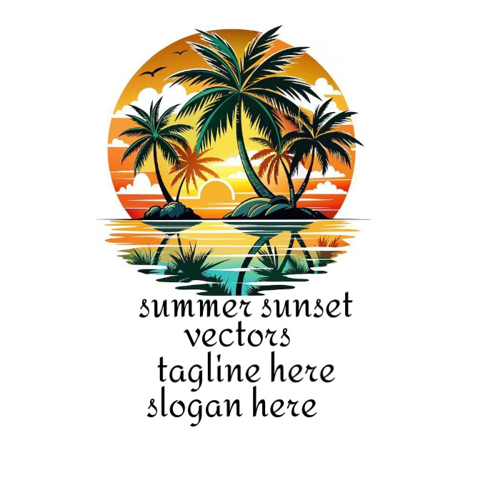 Copy of Joyful Summer Sunset Logo | PosterMyWall