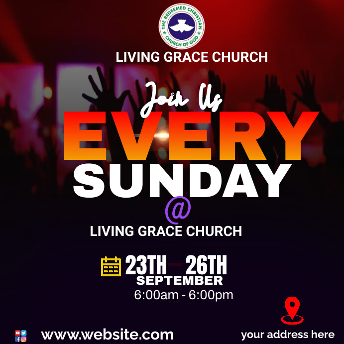 Copy of Joyful Sunday Service Instagram Post | PosterMyWall