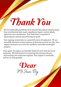 Joyful Thank You A4 Template | PosterMyWall