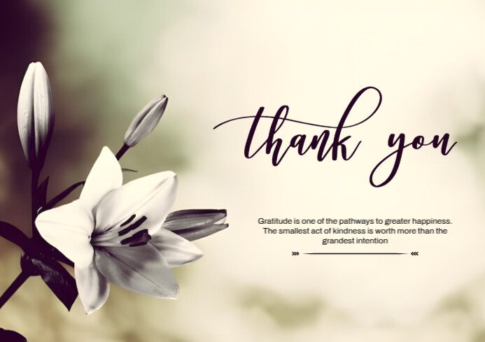 Joyful Thank You Card A4 Template | PosterMyWall