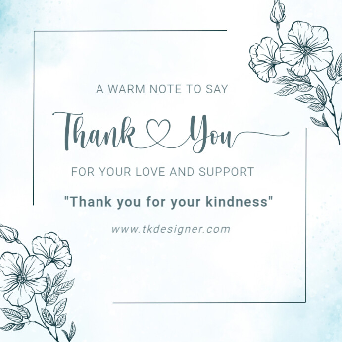 Joyful Thank You Instagram Post Template | PosterMyWall