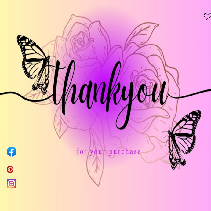 Plantilla de Joyful Thank You Instagram Post | PosterMyWall