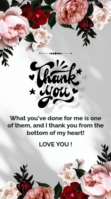 Copy of Joyful Thank You Online Card Digital Display (9:16) | PosterMyWall
