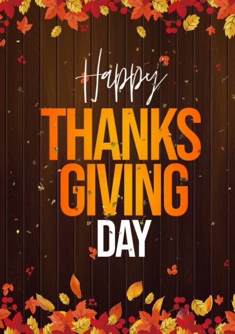 Joyful Thanks-giving-online-greeting-card- giving thanks-a5 Template ...