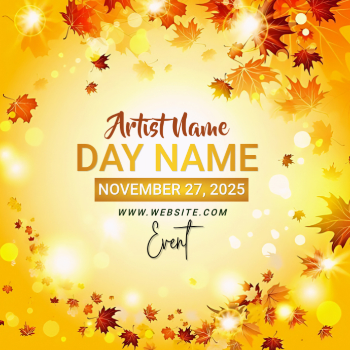 Joyful Thanksgiving Album Cover Template | PosterMyWall