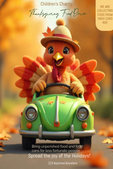 Joyful Thanksgiving Poster Template | PosterMyWall