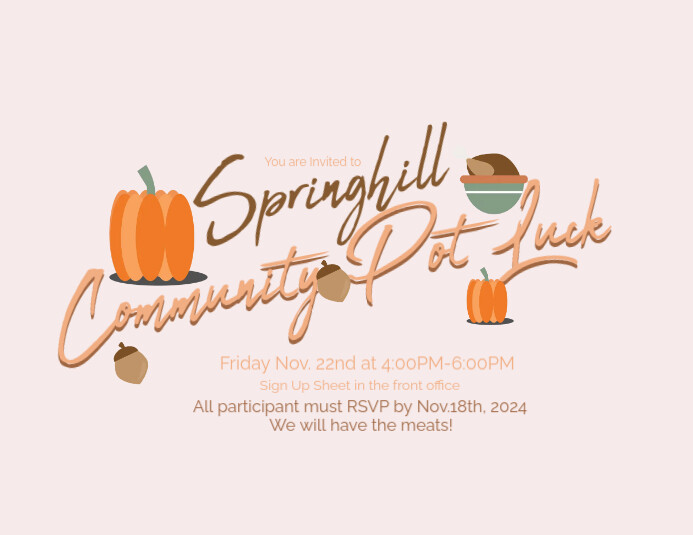 Joyful Thanksgiving Pot Luck Flyer Flyer (us Letter) Template ...