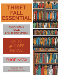 Thrift store flyer template | PosterMyWall