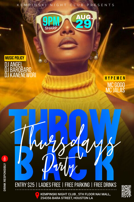 Copy of Joyful Throwback Party Poster | PosterMyWall