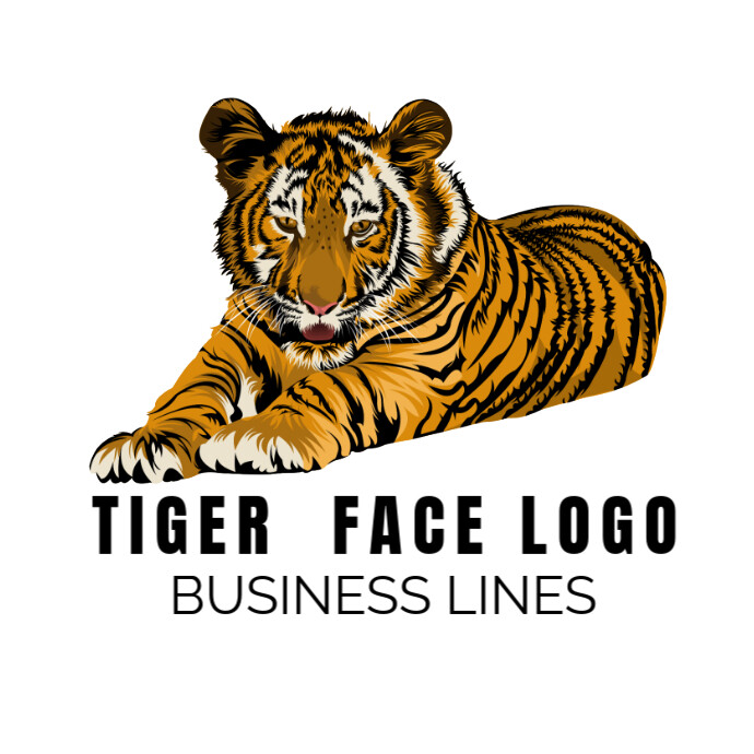 Joyful Tiger Logo Logo Template | PosterMyWall