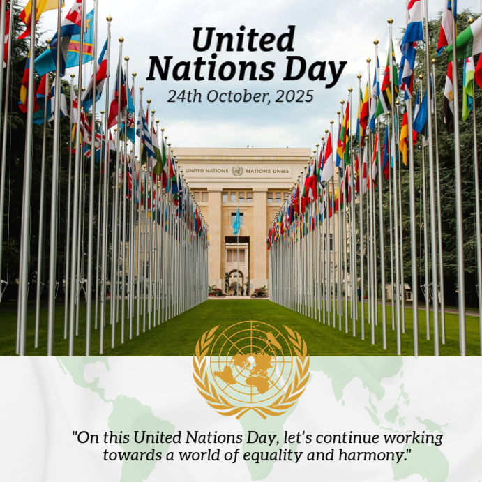 Joyful United Nations Day Instagram Post Template | PosterMyWall