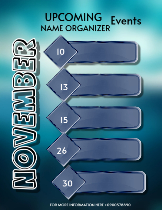 Joyful Upcoming Event Flyer Design Flyer (us Letter) Template ...