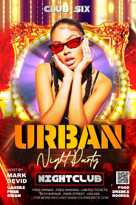 Joyful Urban Night Party Poster Template | PosterMyWall