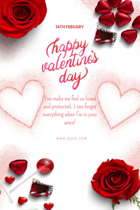 Joyful Valentines Day Poster Template | PosterMyWall