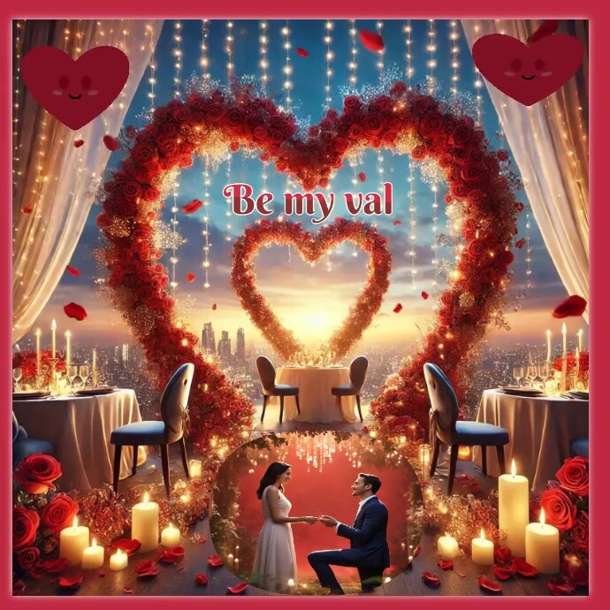Plantilla de Joyful Valentines Proposal Instagram Post | PosterMyWall