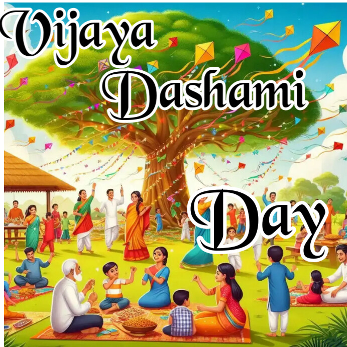 Joyful Vijaya Dashami Day Instagram Post Template | PosterMyWall