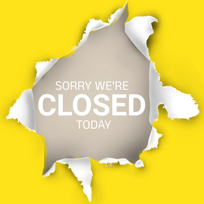 Modèle Joyful We Are Closed Instagram Post | PosterMyWall