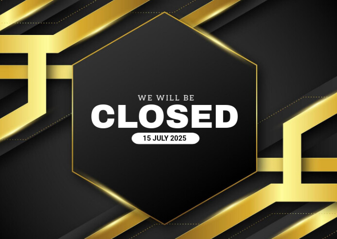 Joyful We Are Closed Postcard Template | PosterMyWall