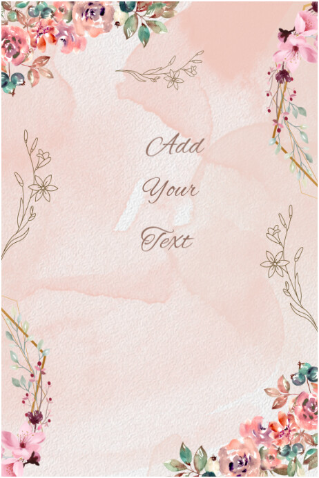 Copy of Joyful Wedding Invitation Card Poster | PosterMyWall