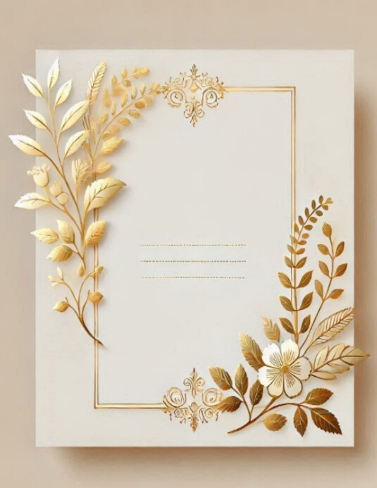Joyful Wedding Invitation Card Template Flyer (us Letter) | PosterMyWall