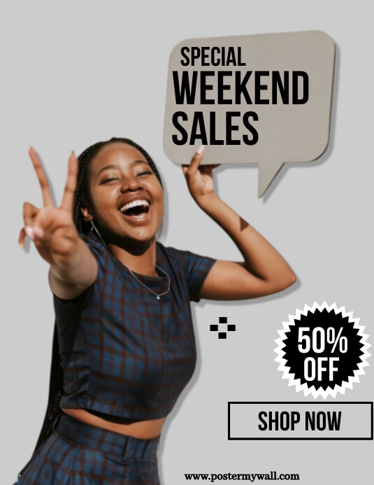 Joyful Weekend Sales Flyer (us Letter) Template | PosterMyWall