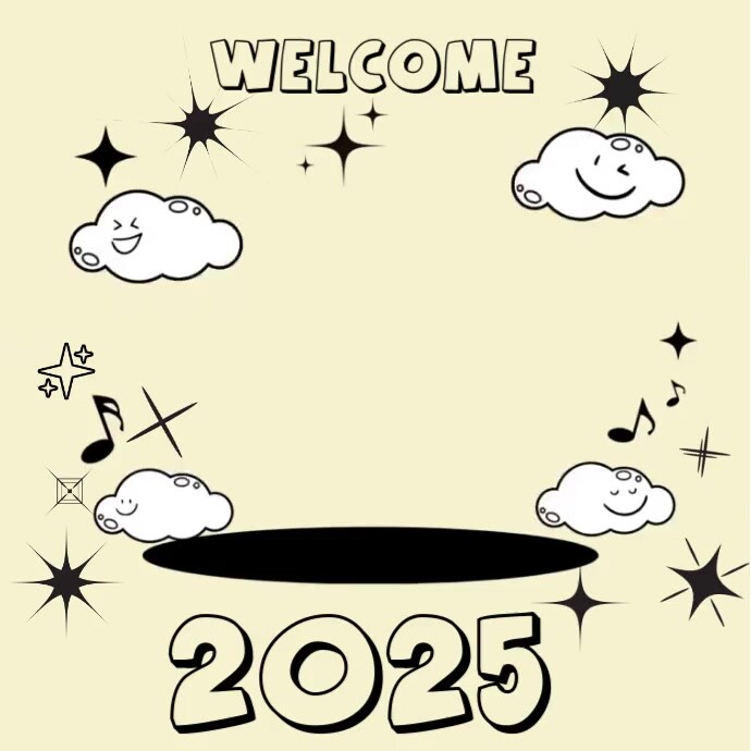 Joyful Welcome 2025 Instagram Post Template | PosterMyWall