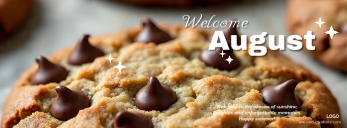 Joyful Welcome August Facebook Cover Photo Template | PosterMyWall