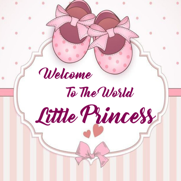 Copy of Joyful Welcome Little Princess Instagram Post | PosterMyWall