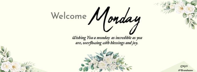 Modèle Joyful Welcome Monday Prayer Facebook Cover Photo | PosterMyWall