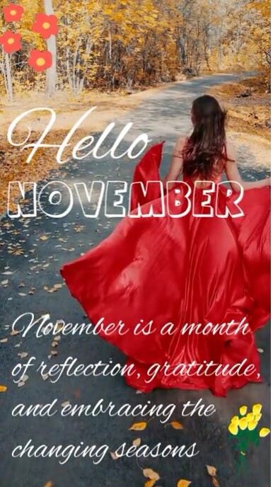 Joyful Welcome November Instagram Reel Template | PosterMyWall