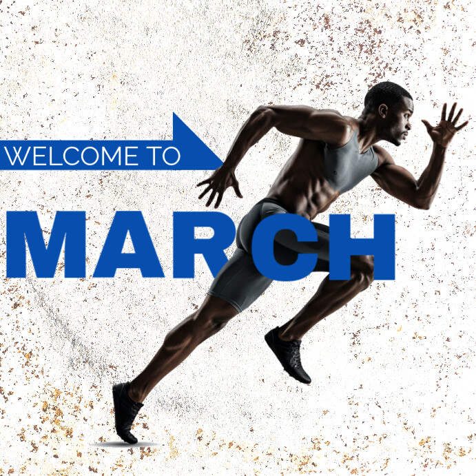 Joyful Welcome To March Social media Post Template | PosterMyWall