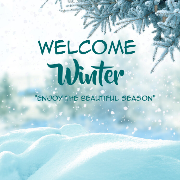 Joyful Welcome Winter Template Instagram Post | PosterMyWall