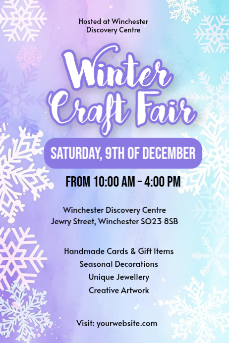Plantilla de Joyful winter craft fair (us Letter) | PosterMyWall