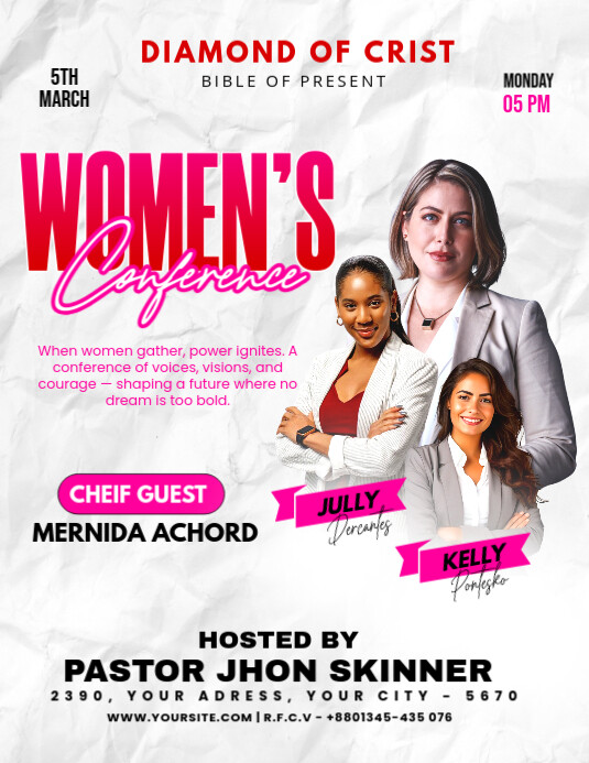 Joyful Women Conference Flyer (us Letter) Template | PosterMyWall