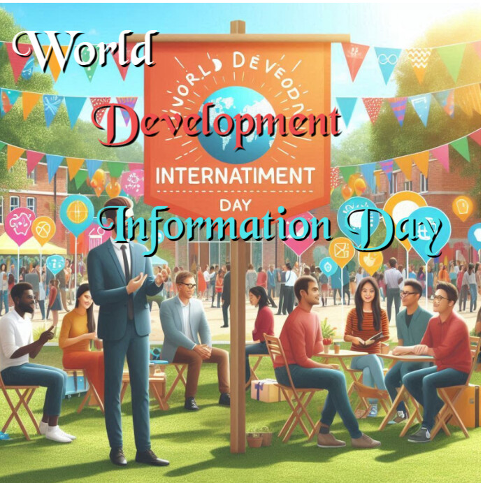 Plantilla de Joyful World Development Information Day Instagram Post ...