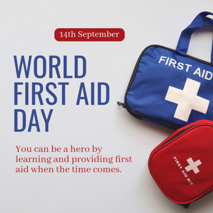Joyful World First Aid Day Instagram Post Template | PosterMyWall