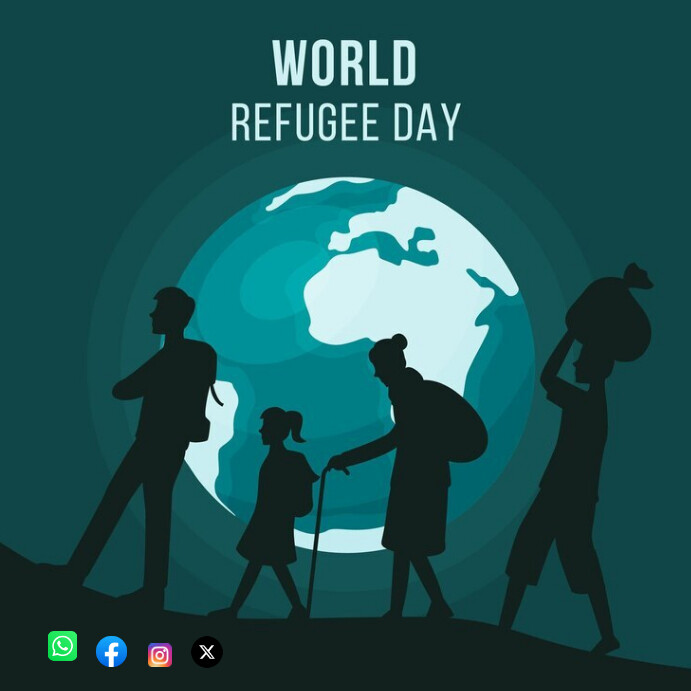 Joyful World Refugee Day Instagram Post Template | PosterMyWall