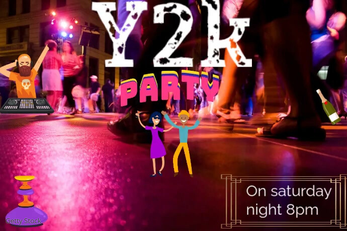 Joyful Y2k Poster Template Poster | PosterMyWall