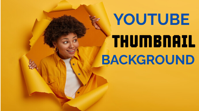 Joyful yellow Youtube Thumbnail Template | PosterMyWall