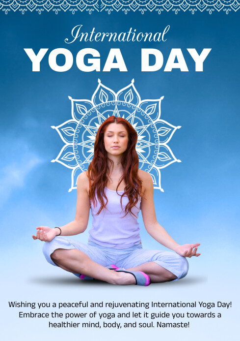 Copy of Joyful Yoga Day A4 | PosterMyWall