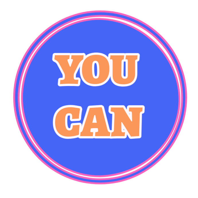 Joyful You Can, You Can Do It, Can Do Instagram Post Template ...