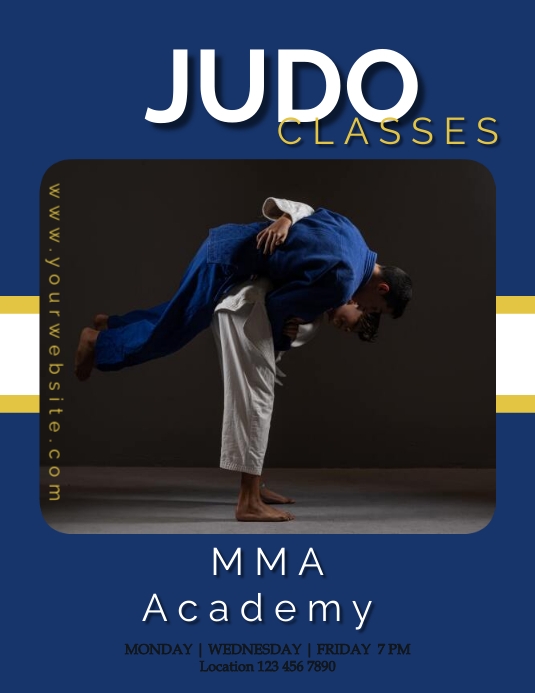 Judo flyer Template | PosterMyWall