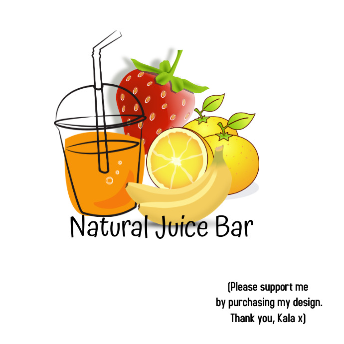 Juice Bar Logo Template | PosterMyWall