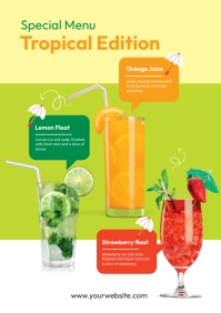 Juice Menu Template | PosterMyWall