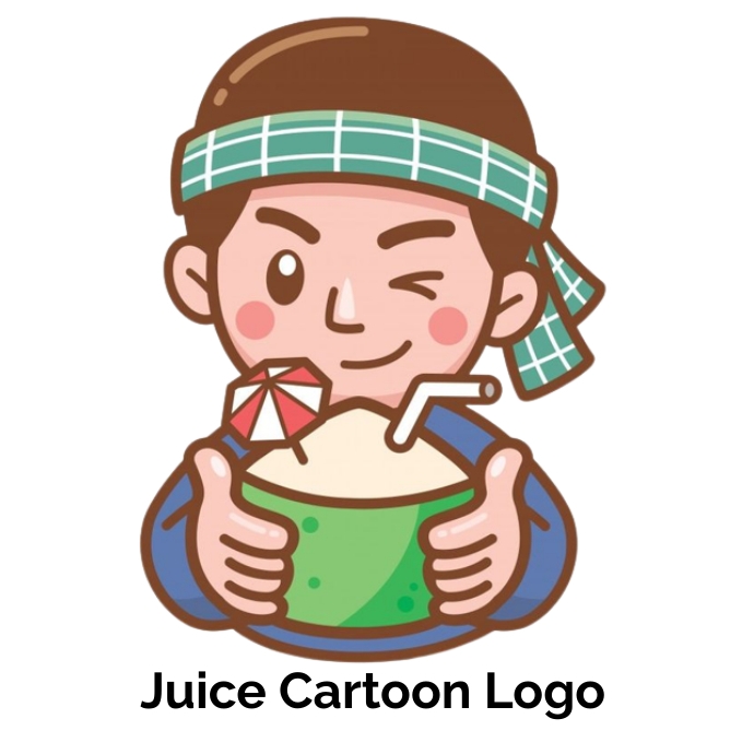 Juice Cartoon Logo Template | PosterMyWall