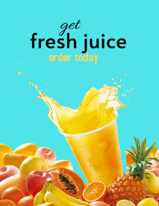 juice flyer Template | PosterMyWall