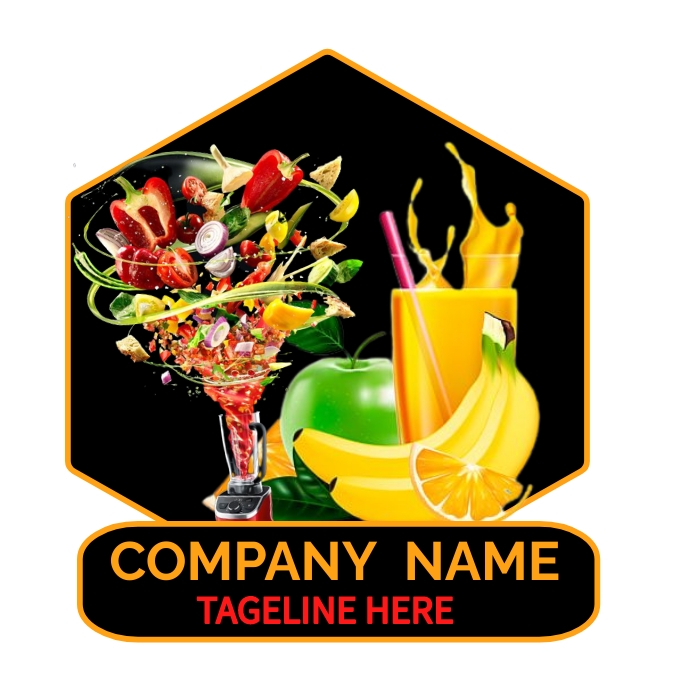 Plantilla de juice glass logo fruit and juice logo fruit s | PosterMyWall